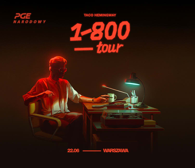 Taco Hemingway 1-800-TOUR @ PGE Narodowy, Bilety na Koncerty, Warszawa | Going.